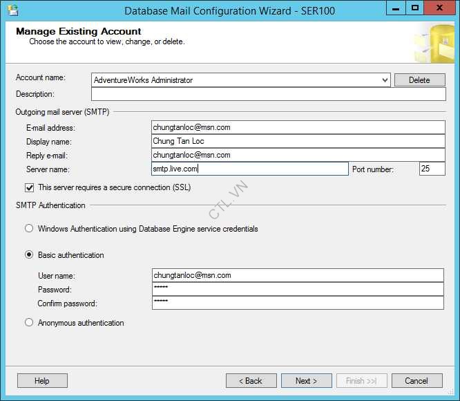 Lab SQL 2014 P12 - Monitor SQL Server 2014 với Notifications và Alerts.