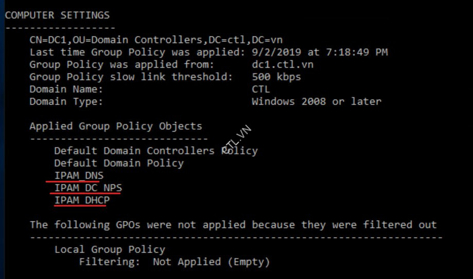 IP Address Management (IPAM) Server - Lab Windows Server 2016 Bài 8