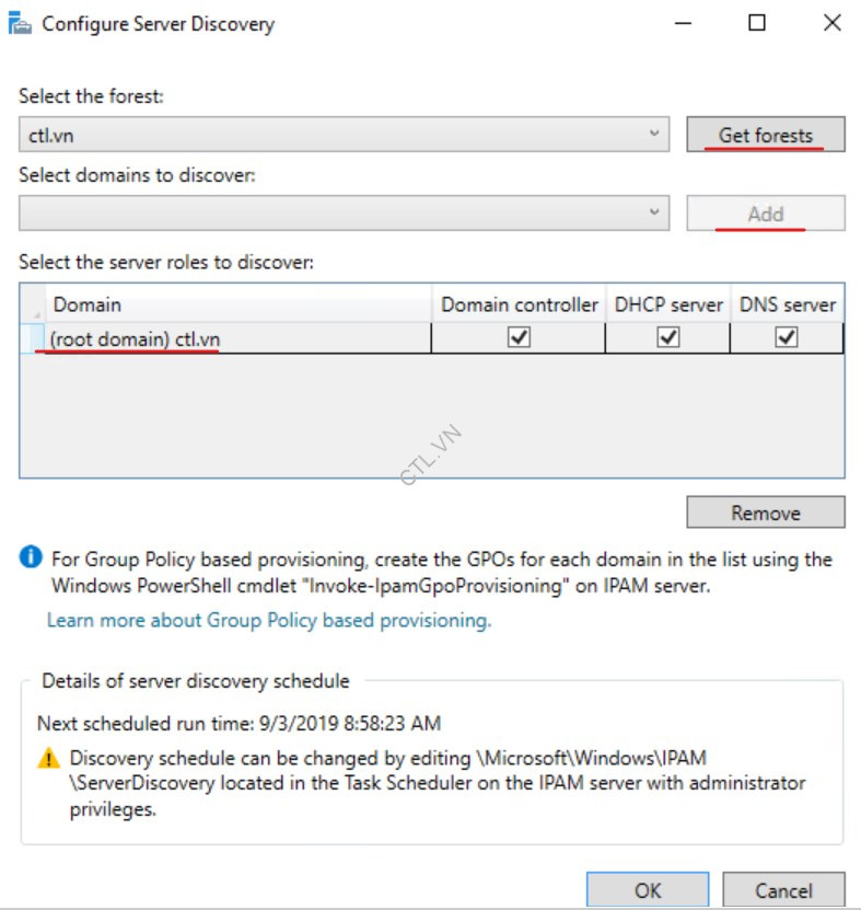 IP Address Management (IPAM) Server - Lab Windows Server 2016 Bài 8